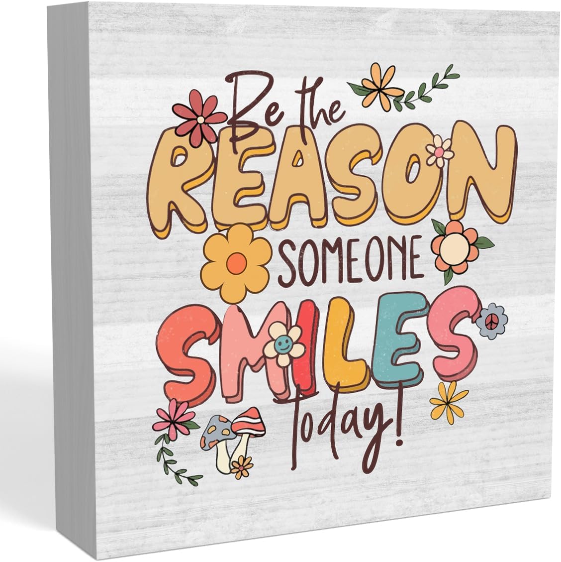 Amazon.com: Positive Flower Home Office Desk Decor Rustic Farmhouse ...