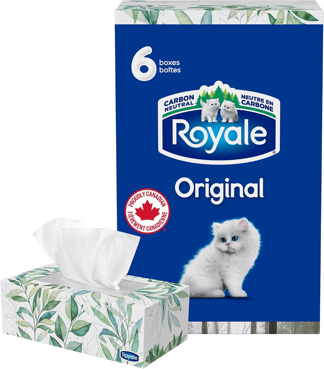 Royale Original 2 Ply Facial Tissue, 6 Tissue Boxes, 126 Tissues per ...