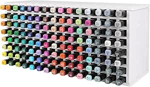 Marker Organizer-Art Marker Storage Rack - Marker Holder for Desk Holds ...