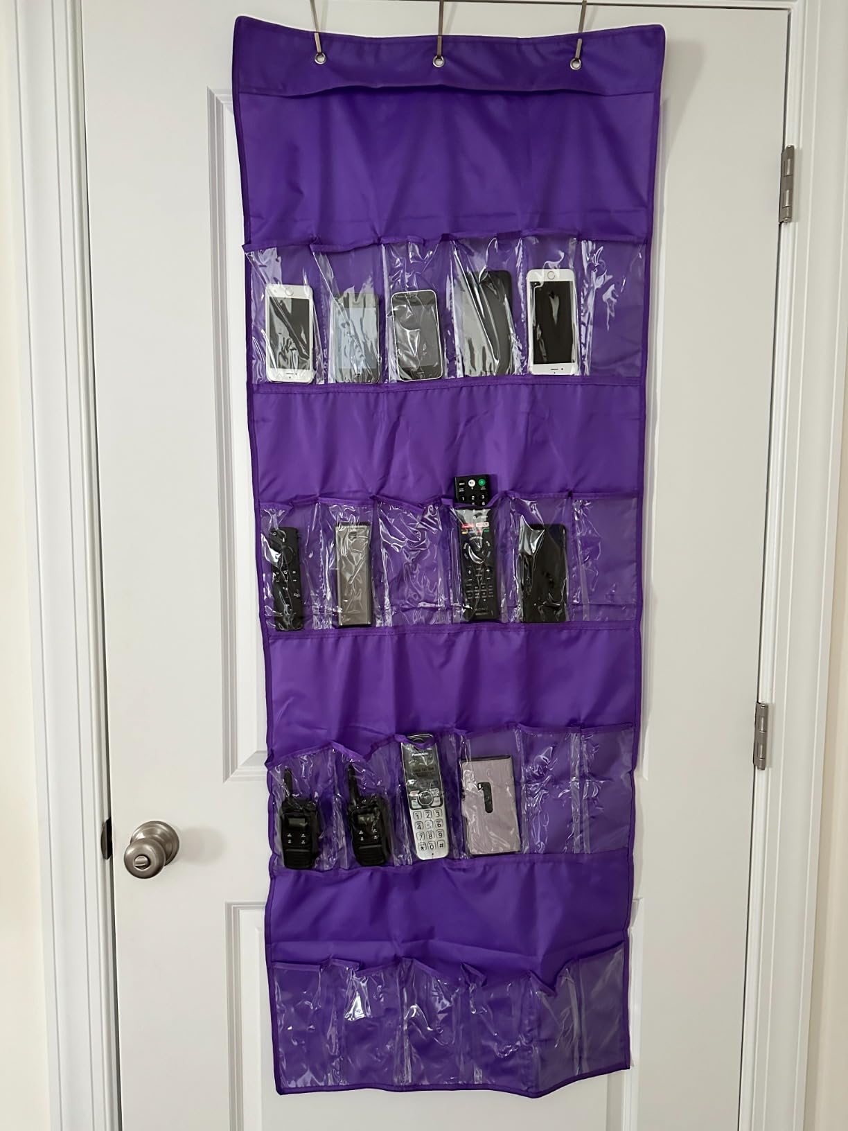 Amazon.com: DUOLAM Hanging Over Door Toy Storage Organizer (24 Pockets ...