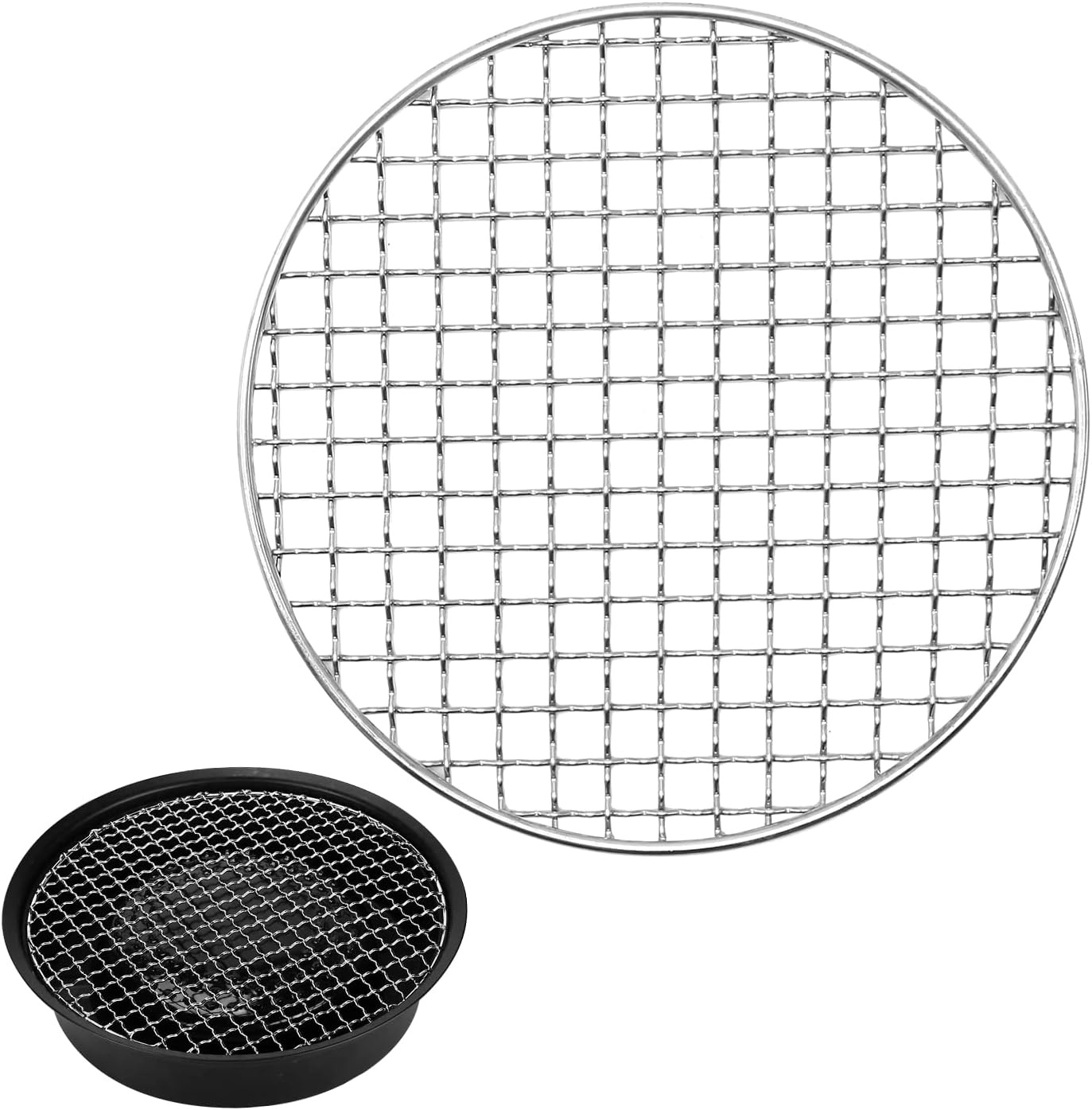 Amazon.com: Multi-Purpose Round BBQ Grill Net, Stainless Steel Barbecue ...