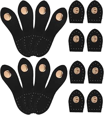 Amazon.com: LALAFINA 8 Sets Leather Snap Buckles Button Closures 8 Sets ...