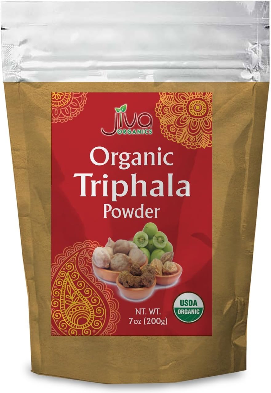 Amazon.com: Jiva Organics Organic Triphala Powder 7 Ounce Bag - Ground ...