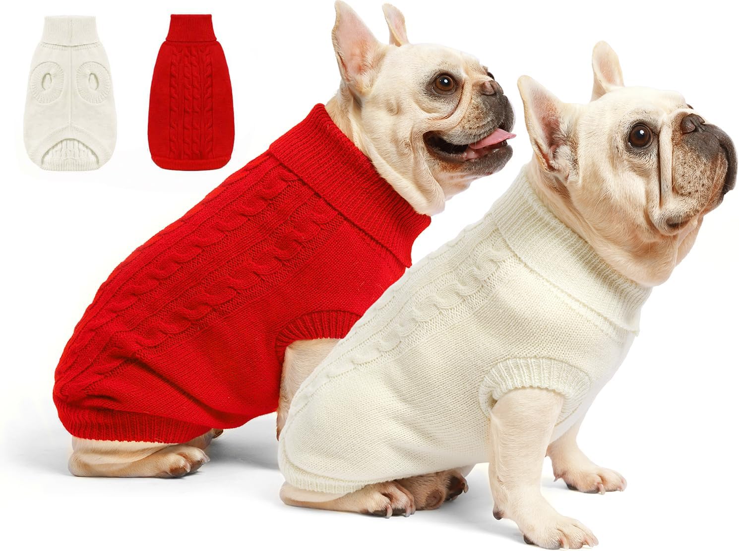 Amazon.com : Dog Sweater, Dog Sweaters for Small Dogs Girl Boy, Cute ...