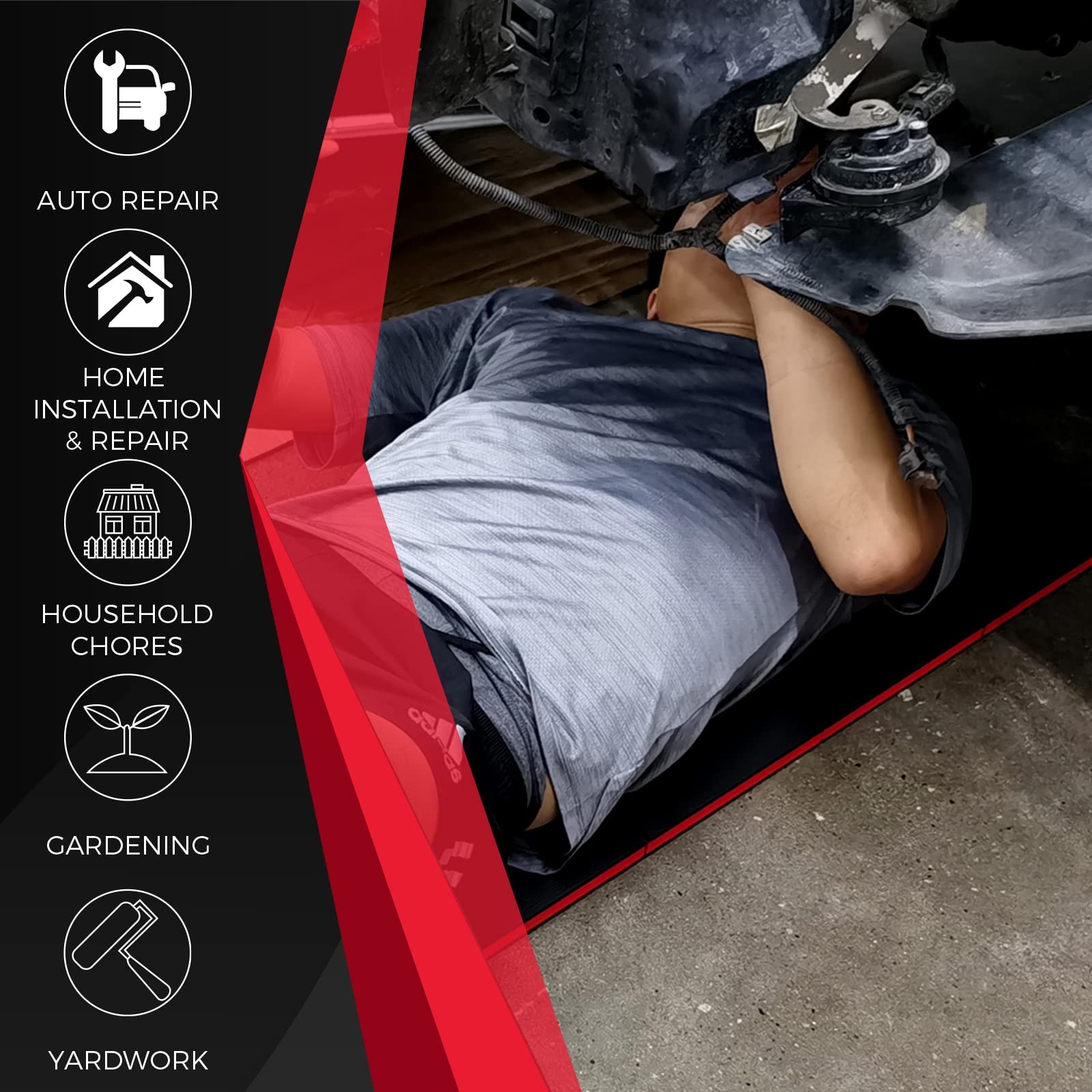 Snapklik.com : 0.9" Foldable Thick Kneeling Pad, 5 Fold Comfortable ...