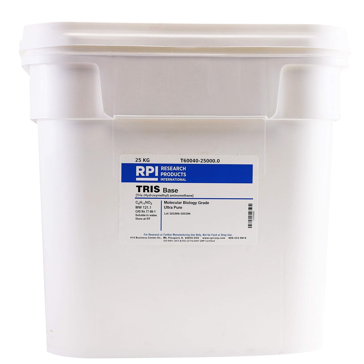 Tris Base Ultra Pure [Tris (Hydroxymethyl) Aminomethane], 25 Kilograms ...