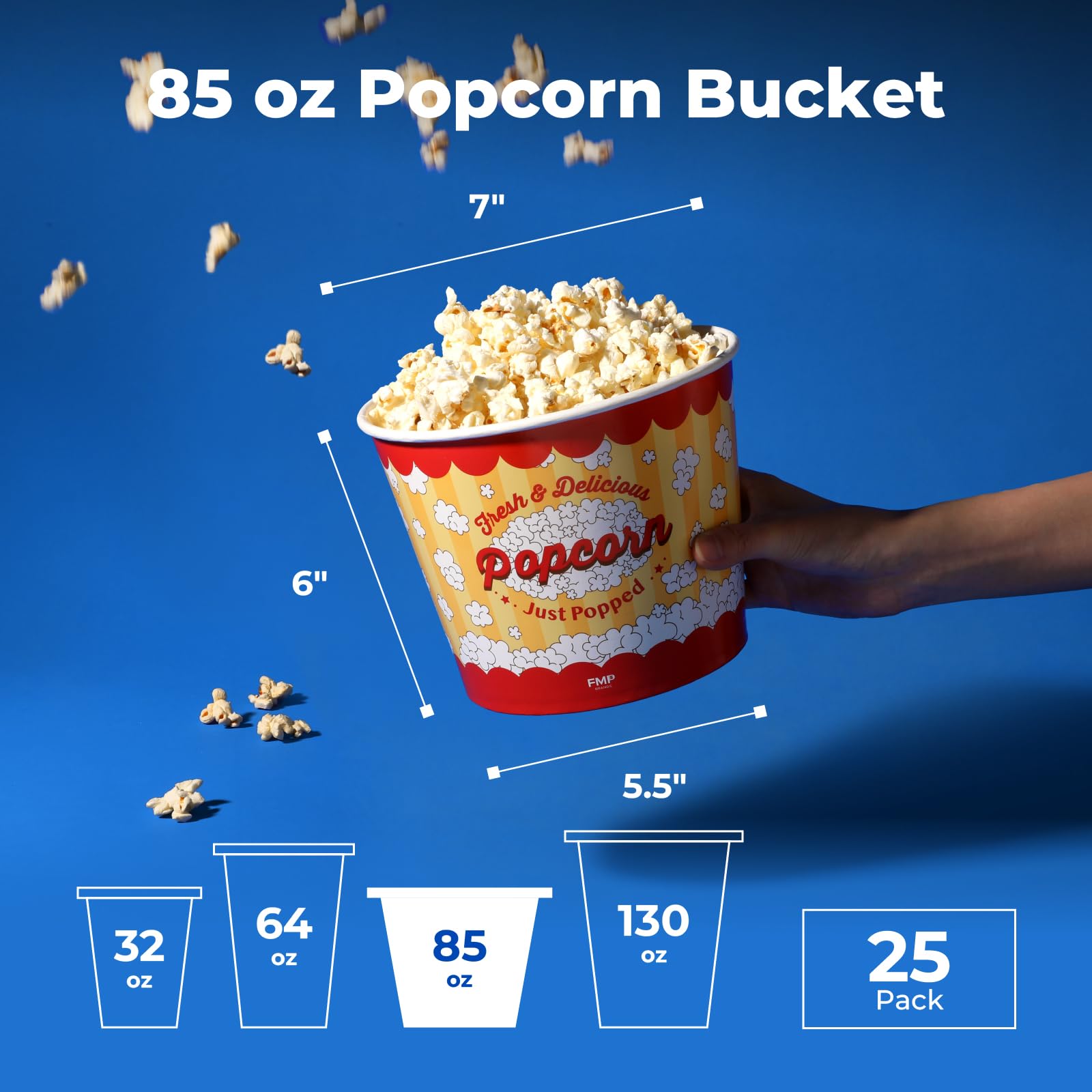 Disposable Popcorn Buckets Amazon.com: RAYMEA Popcorn Buckets
