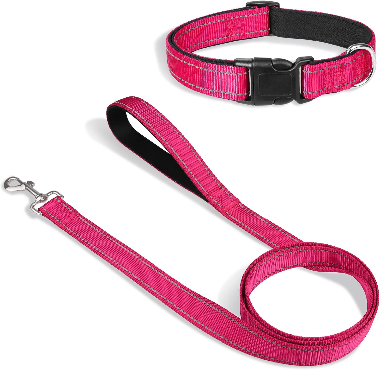 Amazon.com : Joytale Dog Collar Bundle with 5FTx1 Width Double-Sided ...