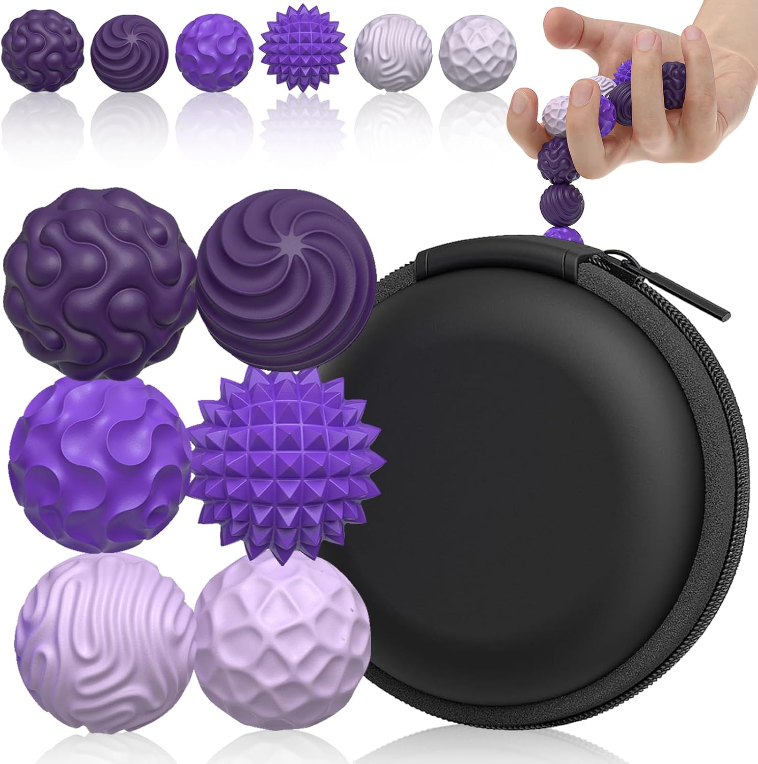 Amazon.com: Silicone Magnetic Balls, Fidget Toys for Adutls & Teens, 6PCS Strees Balls Sensory ...