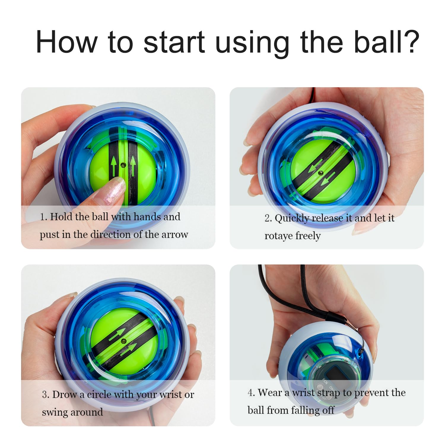 Snapklik.com : Angkeel Wrist Trainer Ball,Wrist&Forearm Strengthener ...
