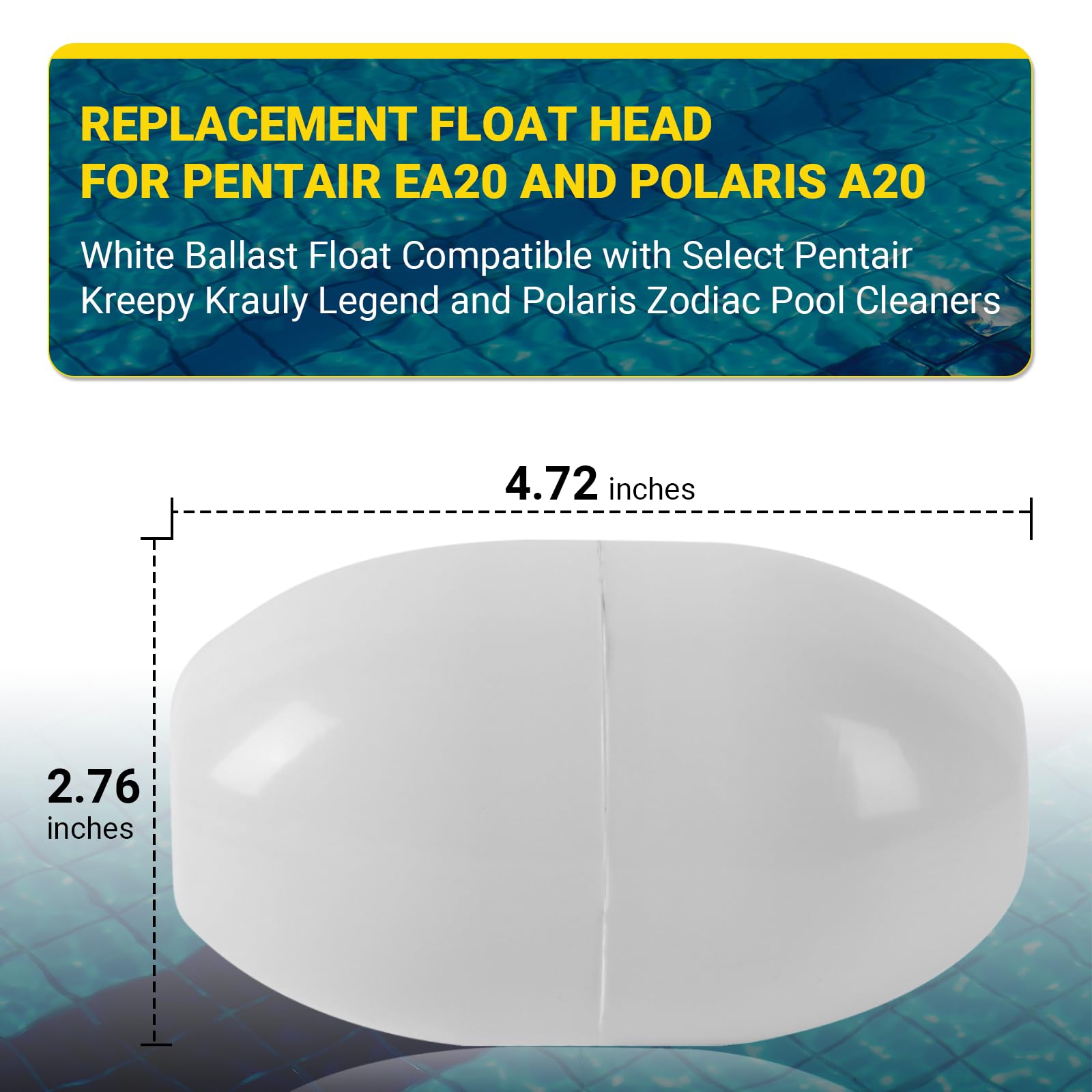 Snapklik.com : AR-PRO Replacement Float Head For Pentair EA20 And ...