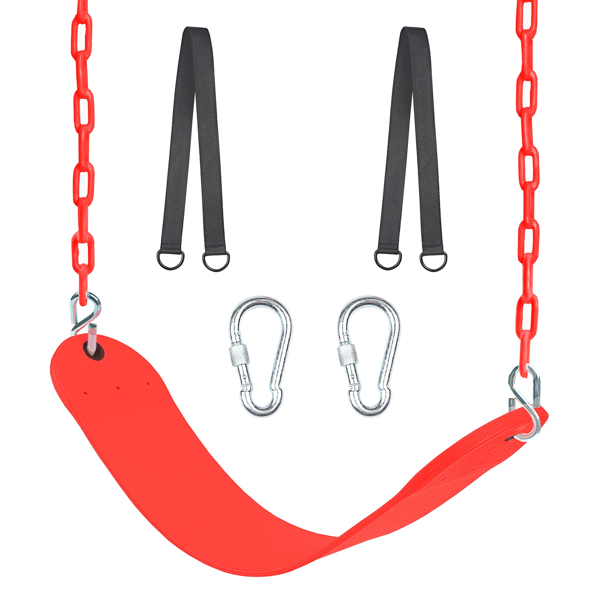 Amazon.com: NOSTIFY Swing Seat, 66" Heavy Duty Coated Iron Chain ...