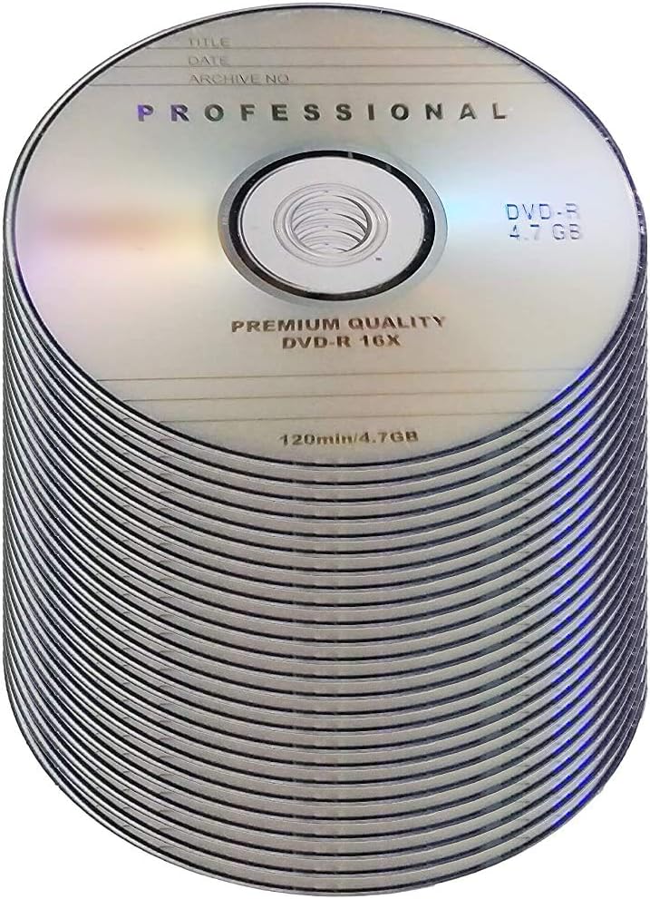 Premium Brand Blank DVD-R 4.7 GB 16X Professional Disk (Pack of 5 Disk ...