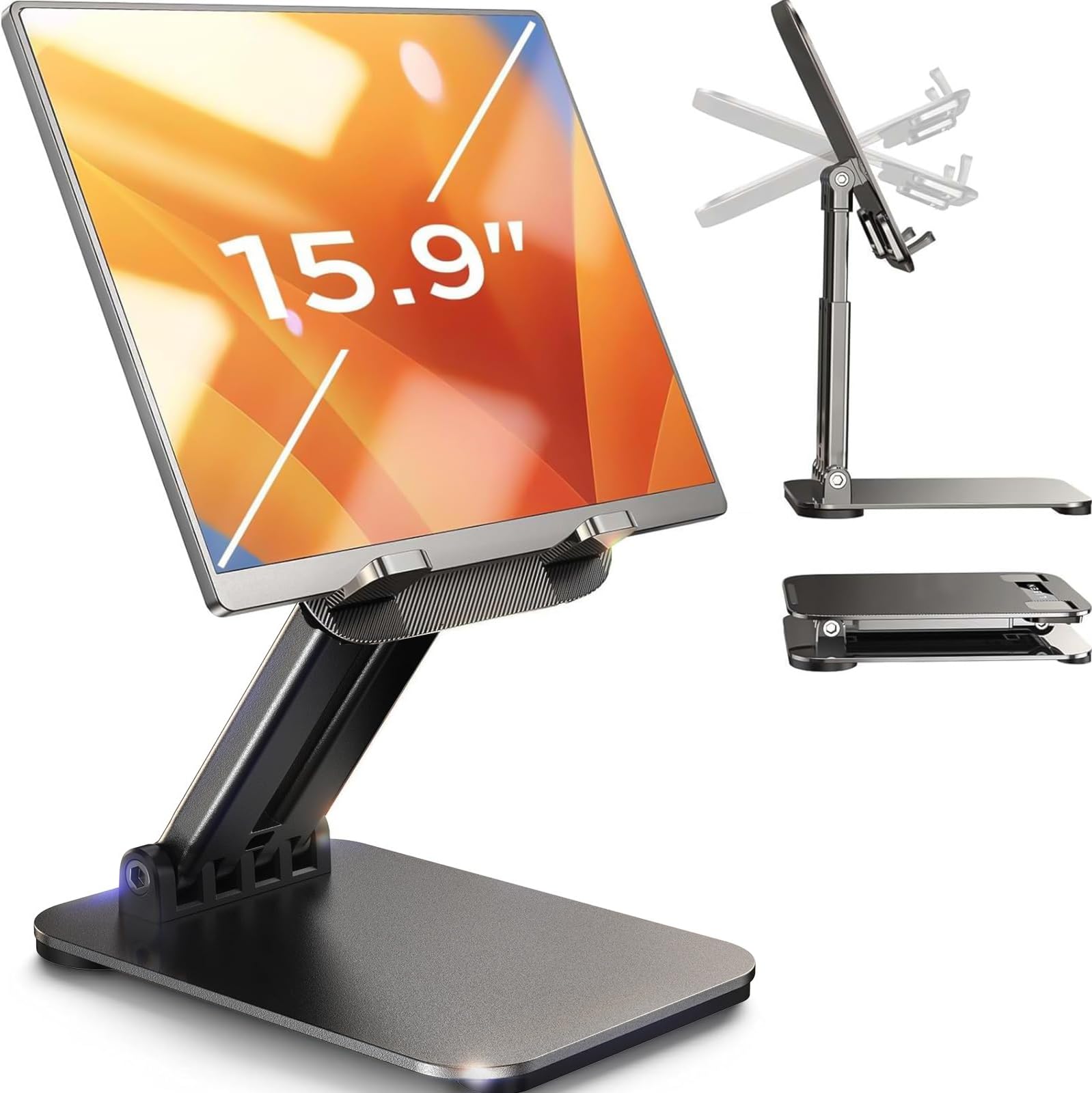Amazon.com: LISEN Tablet Stand for Desk, Adjustable iPad Stand Holder ...