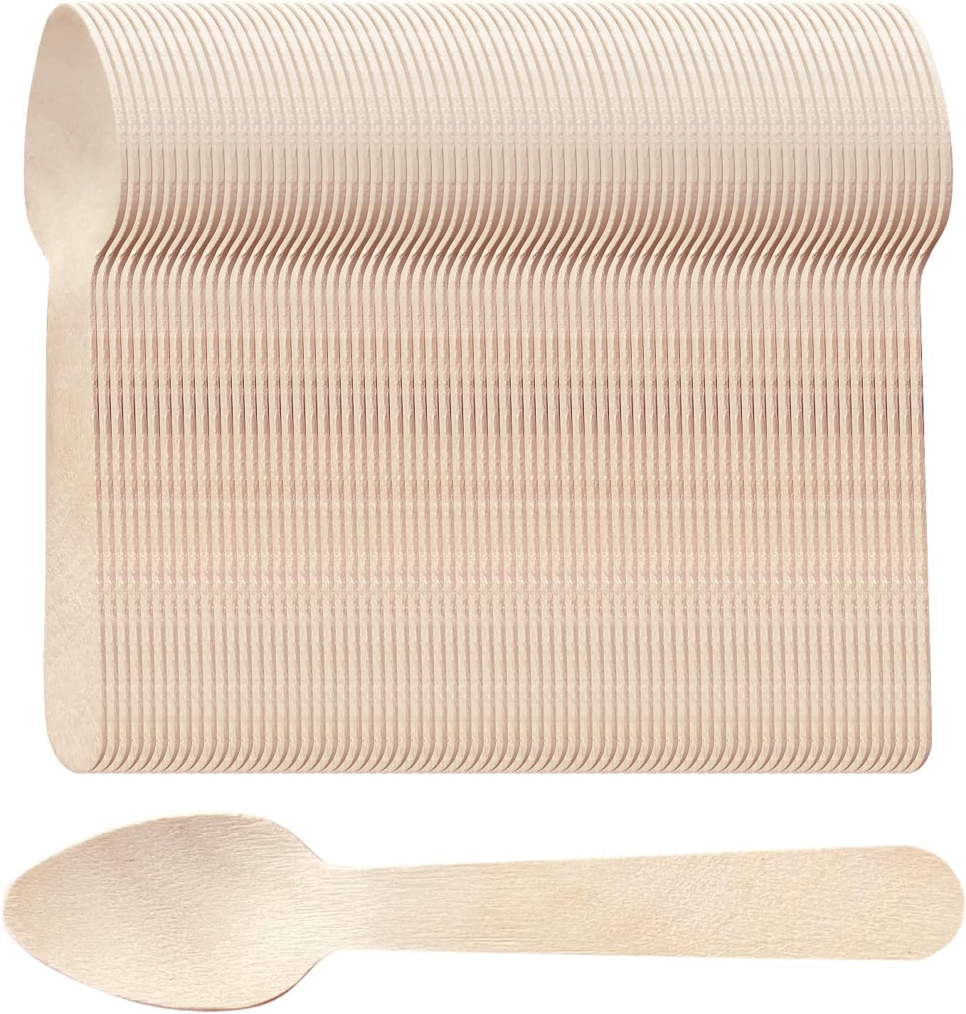 Disposable Wooden Spoons Wooden Ice Cream Spoons Wooden Ice Cream ...