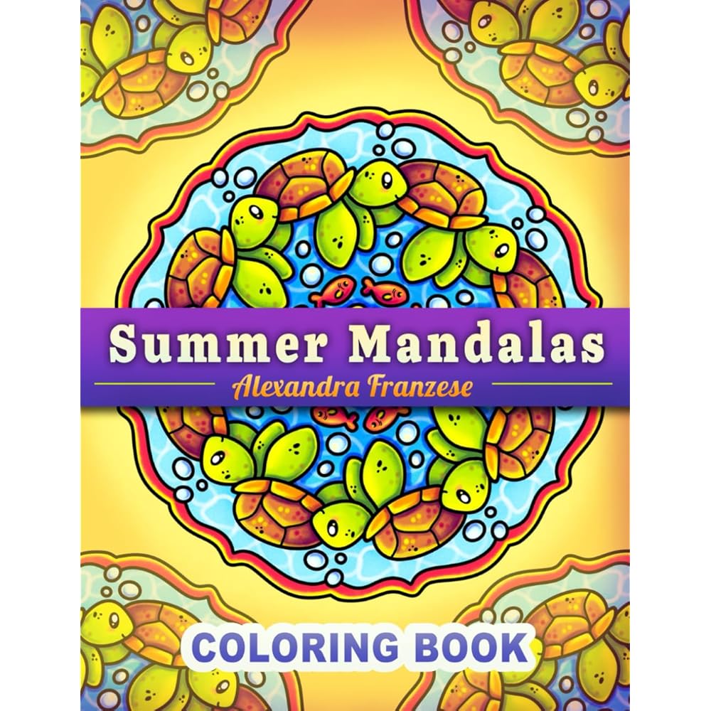$2/mo - Finance Summer Mandalas Coloring Book: Tropical Icons inside ...