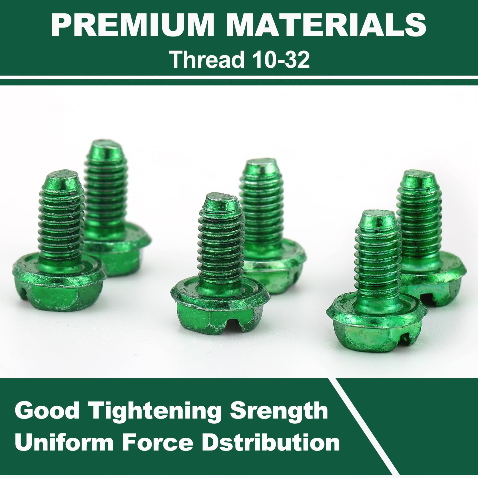 Snapklik.com : 100 Pcs Ground Screws For Electrical Box, 10-32 X 3/8 ...