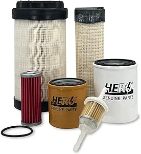 Amazon.com: HERO Maintenance Filter Kit For John Deere 1023E Tractor ...