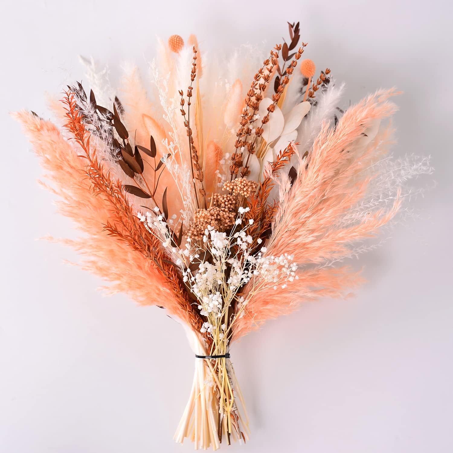 Amazon.com: Natural Dried Pampas Grass Bouquet,17" Natural Dried Flower ...