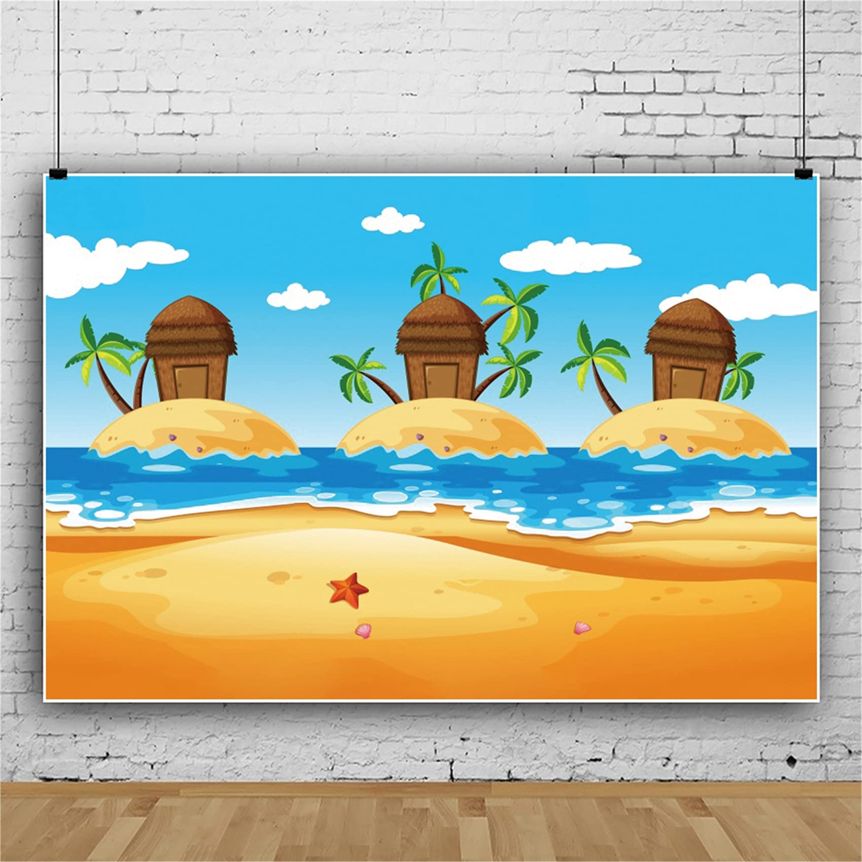 Cartoon Beach Party Scene