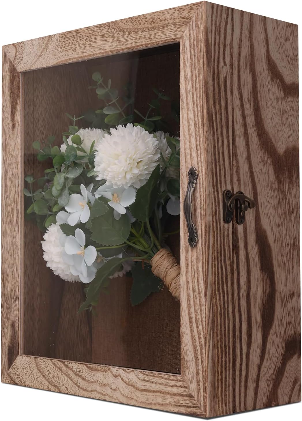 Amazon.com - Shadow Box Display Case 13 x 16 Flowers Wooden Memory ...