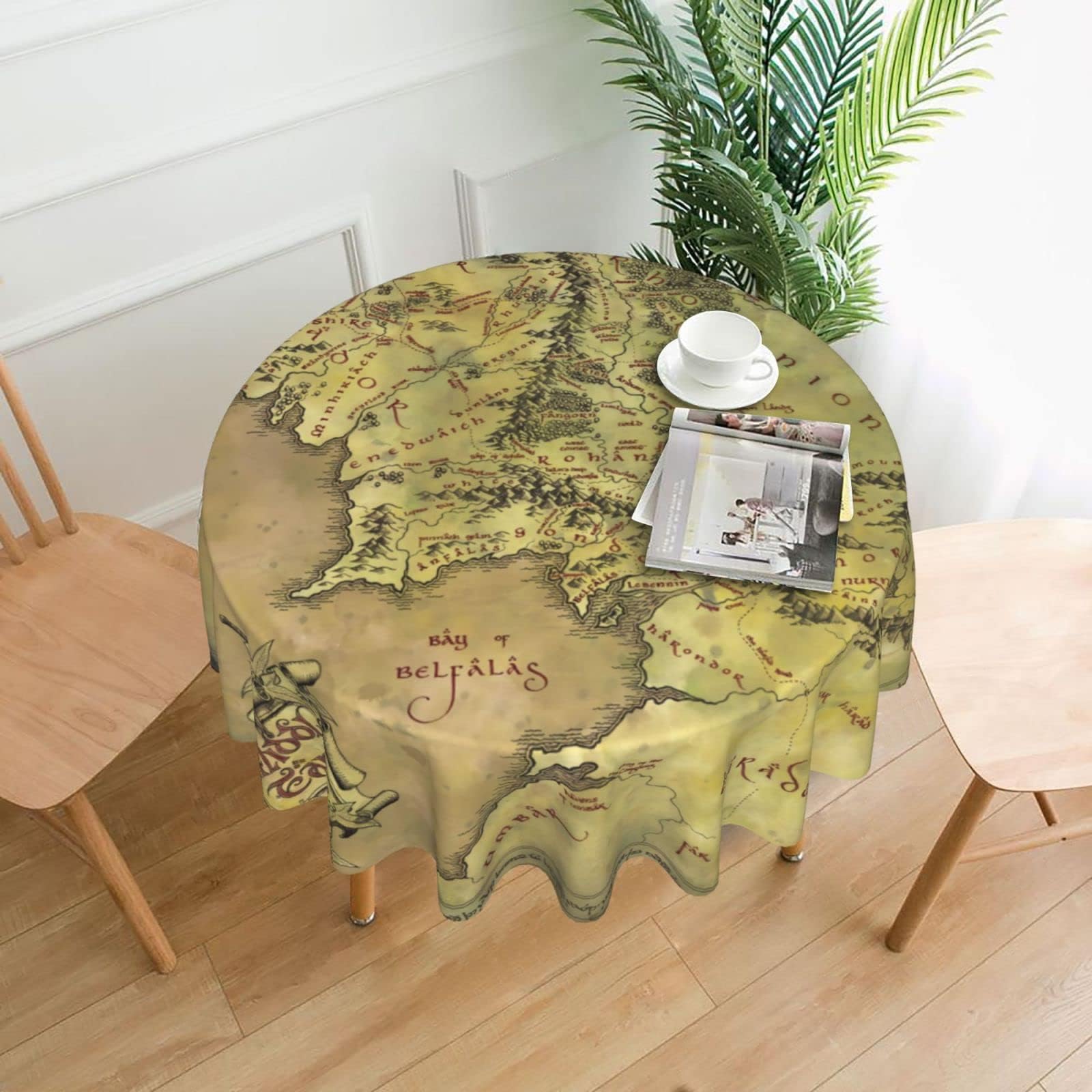 Amazon.com: AOYEGO Treasure Map Table Cloths Rectangle Pirate Skull ...
