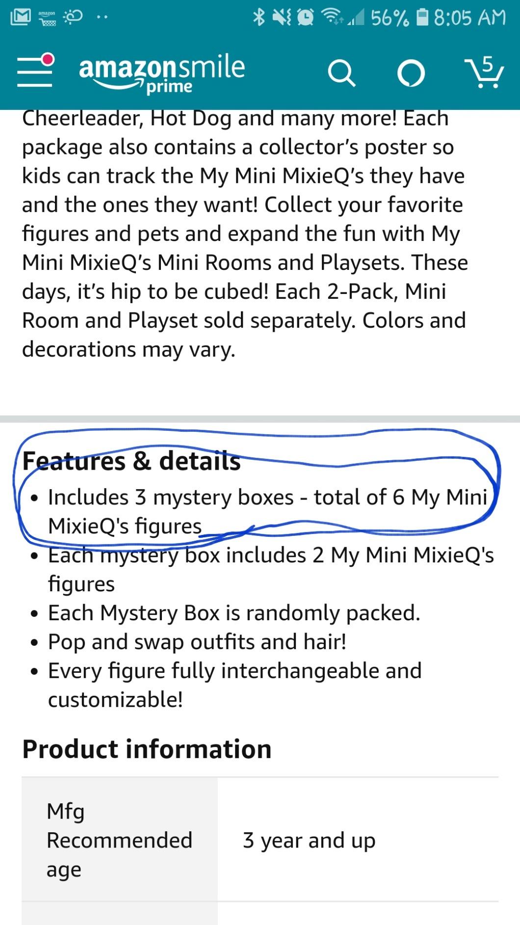 Amazon.com: My Mini MixieQ's (2 Pack Box) Series 1 - 3 Mini Boxes ...