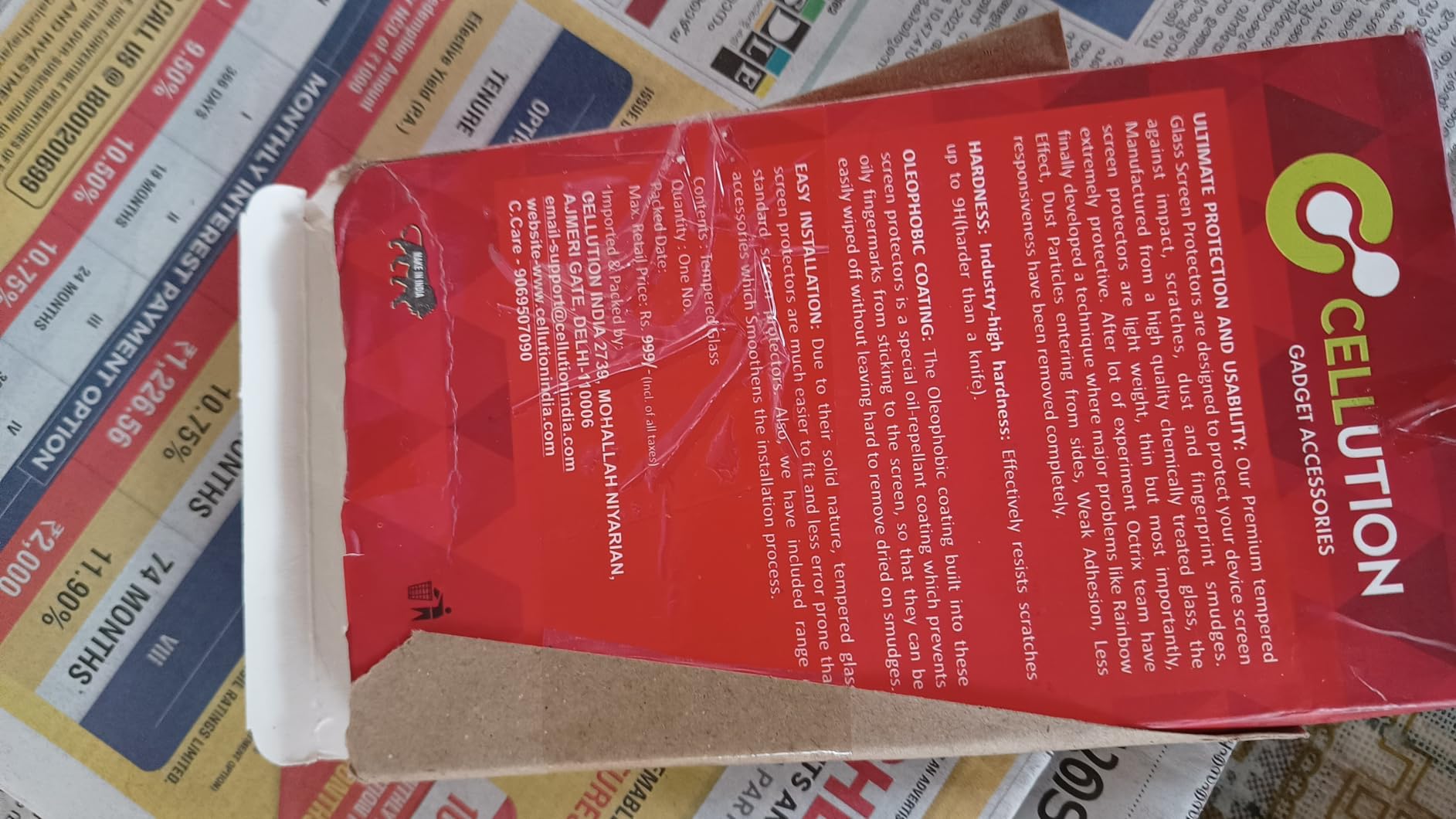 CELLUTION Tempered Glass For Samsung Galaxy A34 5G Full Screen Edge to ...