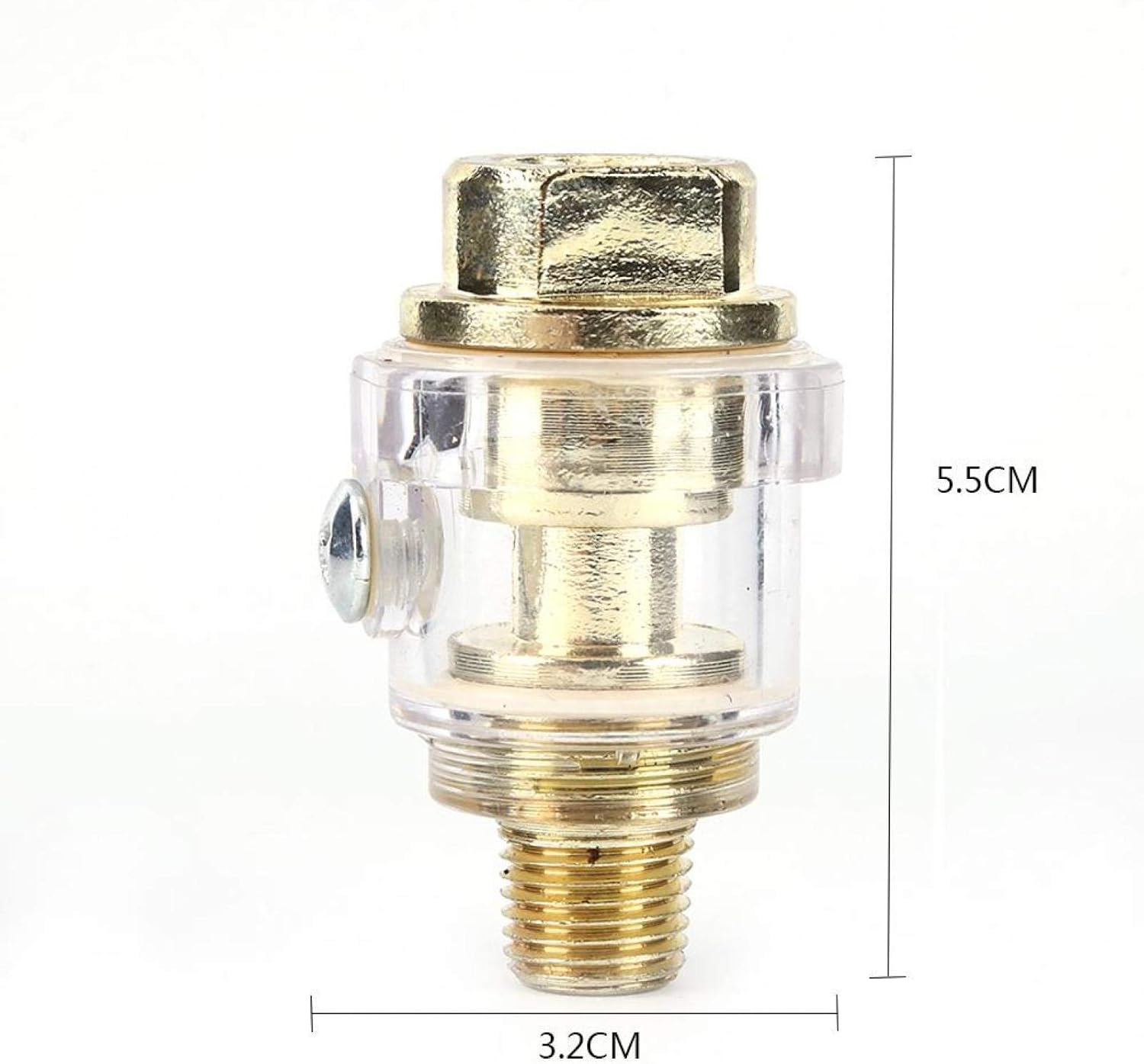 Air Tool Oiler, Pneumatic Oiler Automatic Oiler 1/4″ BSP Mini in-Line ...