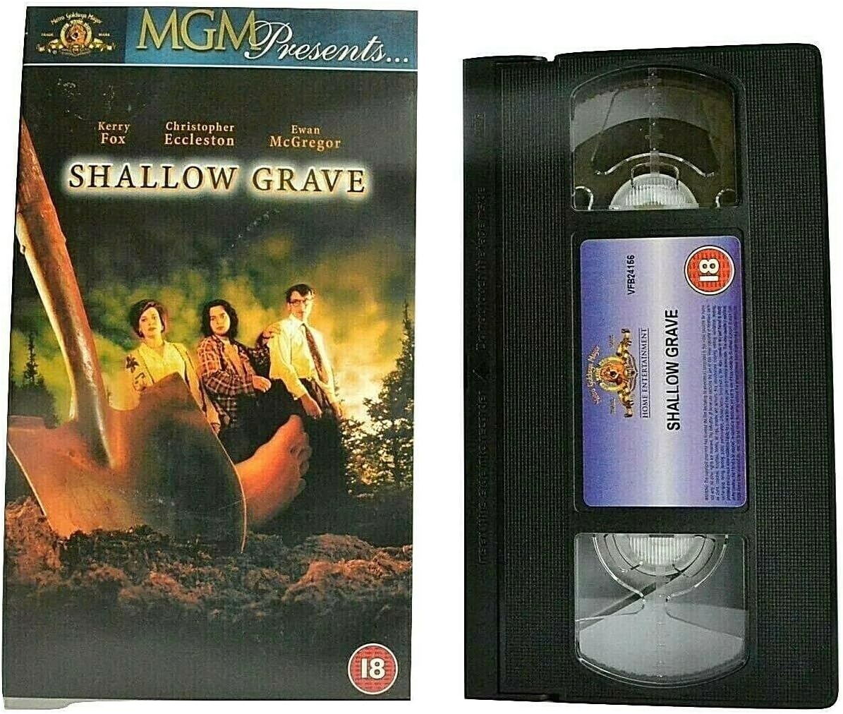 Shallow Grave [VHS] : Kerry Fox, Christopher Eccleston, Ewan McGregor, Keith Allen, Ken Stott ...