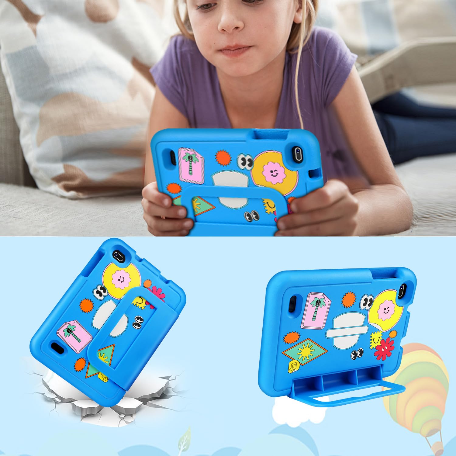 Snapklik.com : Oangcc Kids Tablet 7 Inch FHD Android 13 Childrens ...