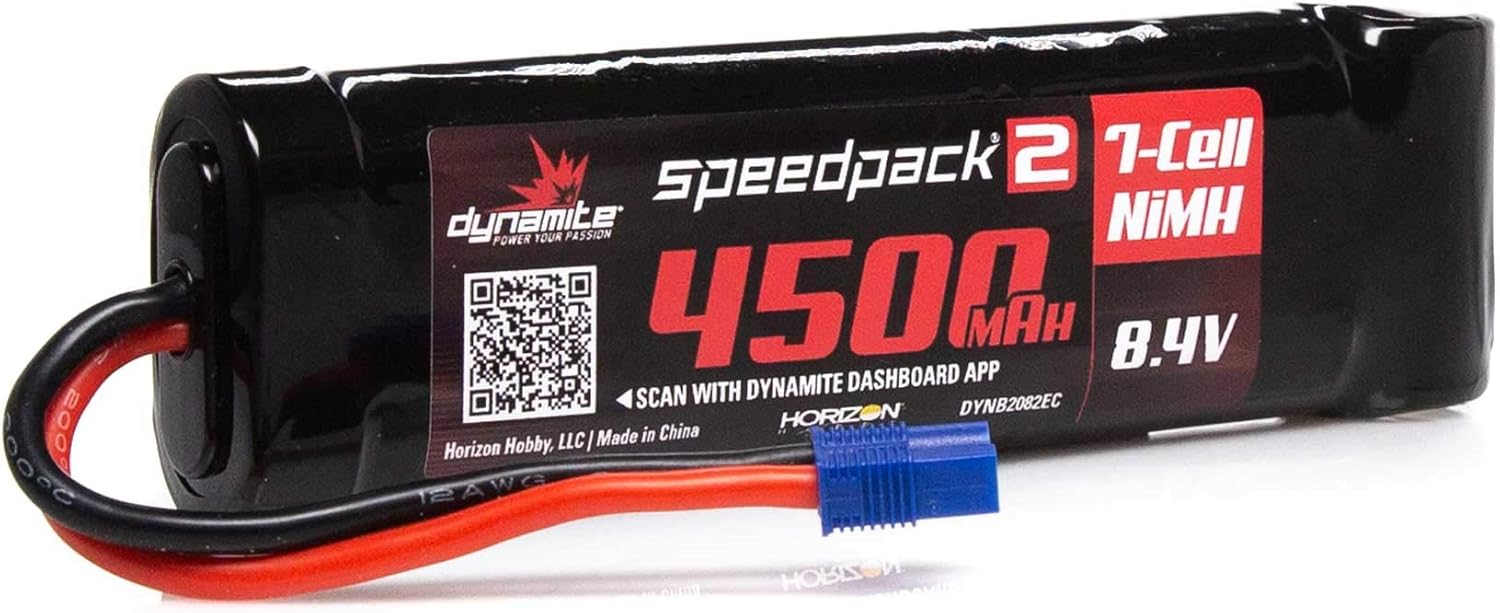 Dynamite 8.4V 4500mAh 7-Cell Speedpack2 Flat NiMH Battery: EC3 ...