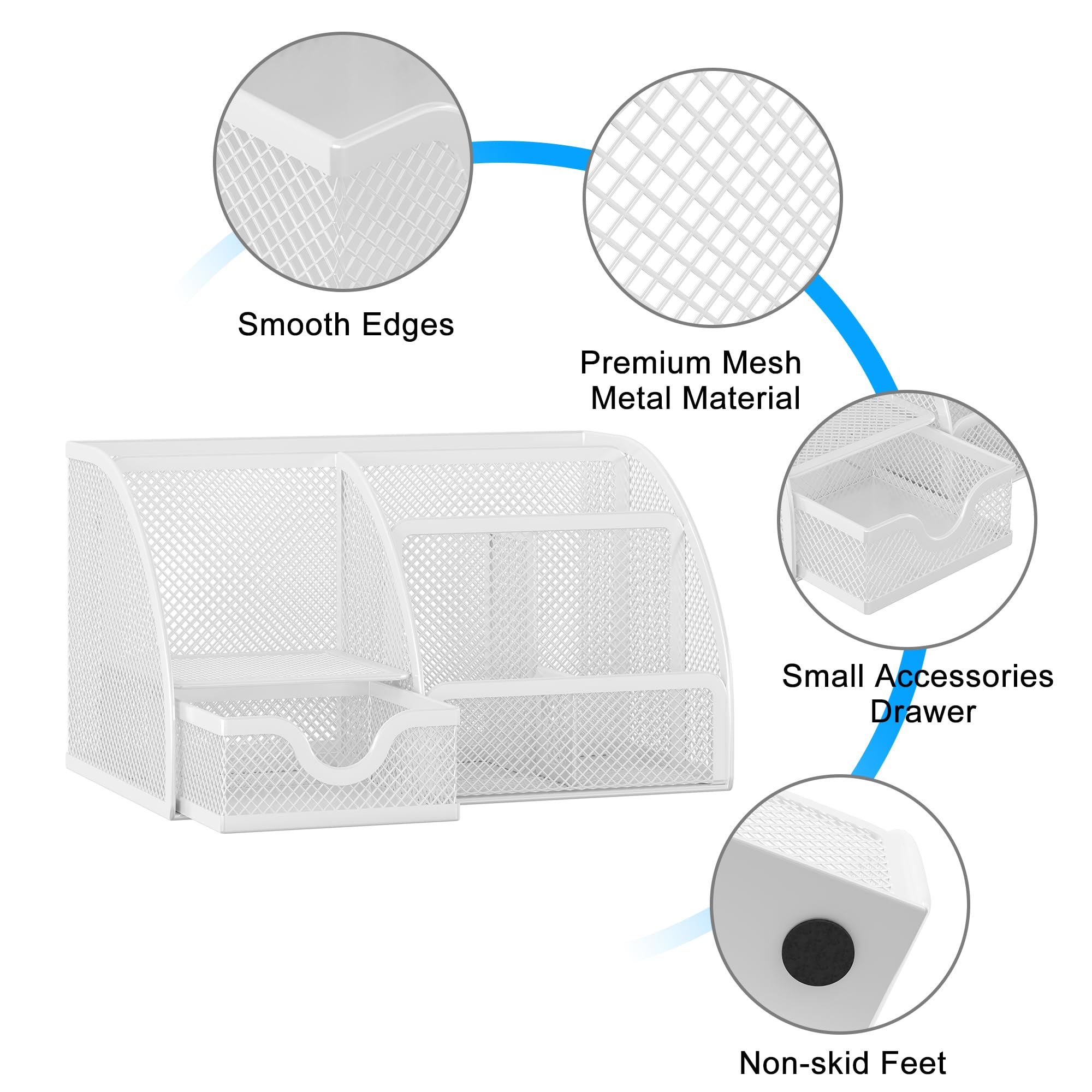 Snapklik.com : EasyPAG Mesh Desk Organizer