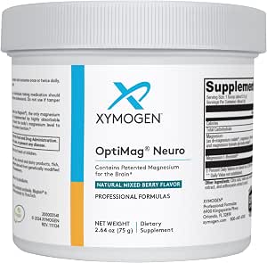 Amazon.com: XYMOGEN OptiMag Neuro - Chelated Magnesium Powder - with ...