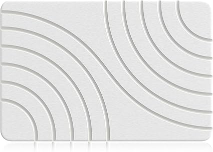Amazon.com: Stone Bath Mat Quick Dry Diatomite Stone Shower Mat Super ...