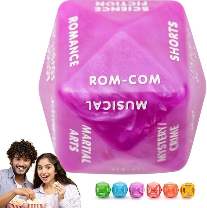 Amazon.com: Movie Date Night Decision Dice – Couples Movie Night Gift ...