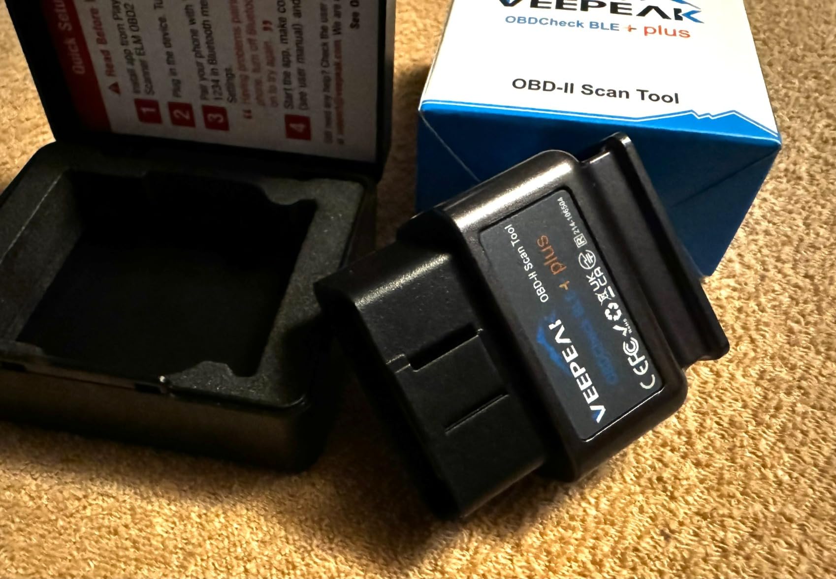 Veepeak OBDCheck BLE+ Bluetooth OBD II EOBD Diagnosegerät Adapter ...