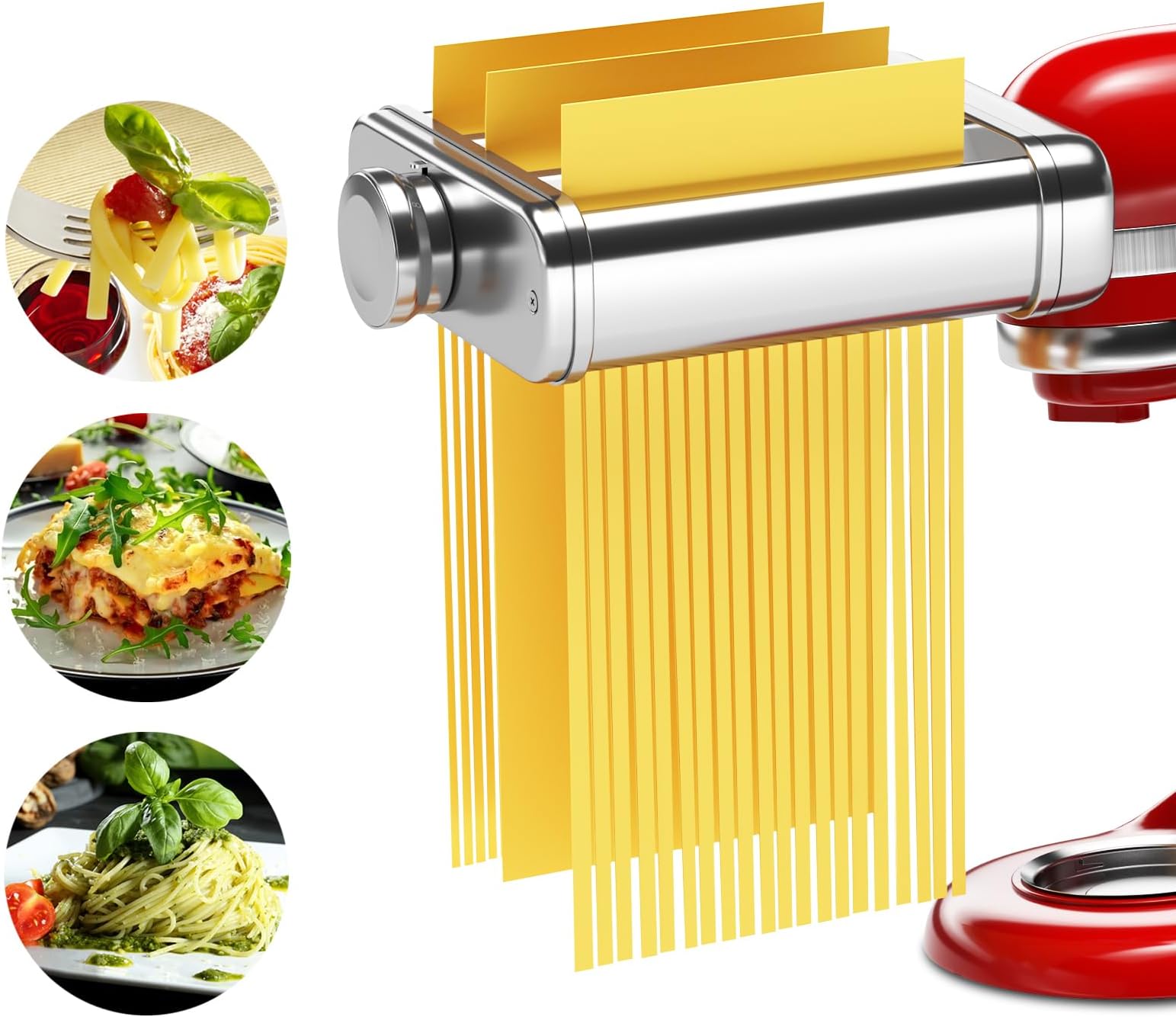 Amazon.com: 3IN1 Pasta Maker Attachment for All KitchenAid Mixers ...