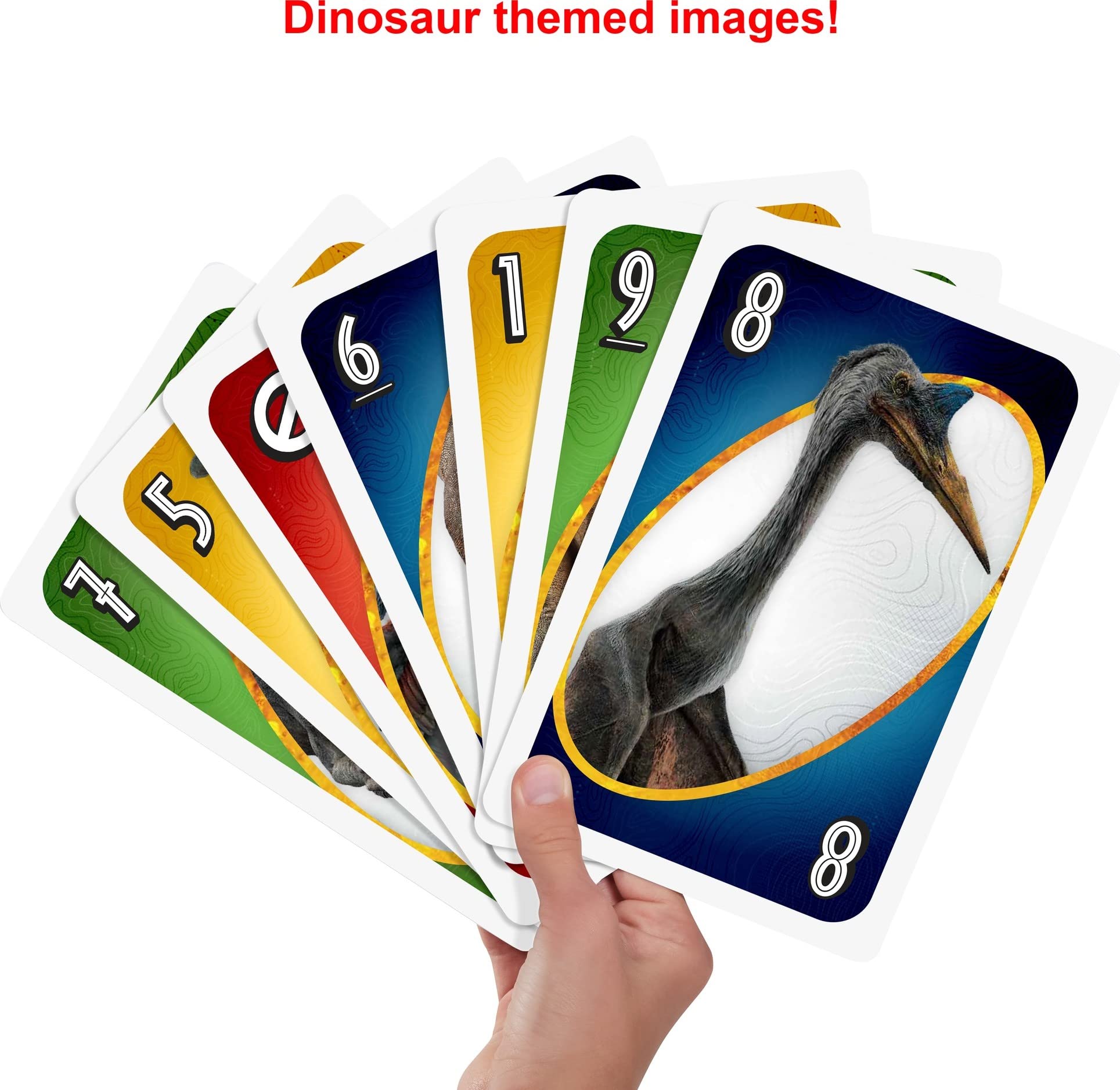 Snapklik.com : Mattel Games Giant UNO Jurassic World Domination Card ...