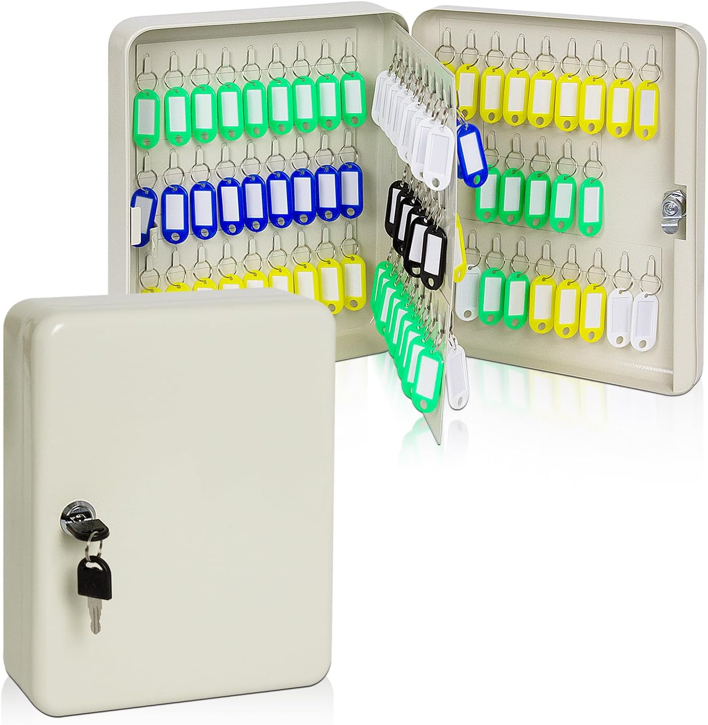 Amazon.com: PACOLO Steel Key Storage Lock Box with Two Keys, Wall Mount ...