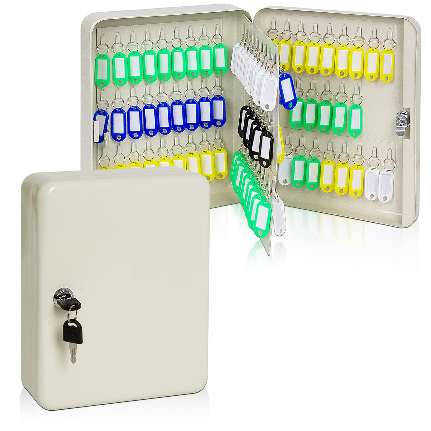 Amazon.com: PACOLO Steel Key Storage Lock Box with Two Keys, Wall Mount ...