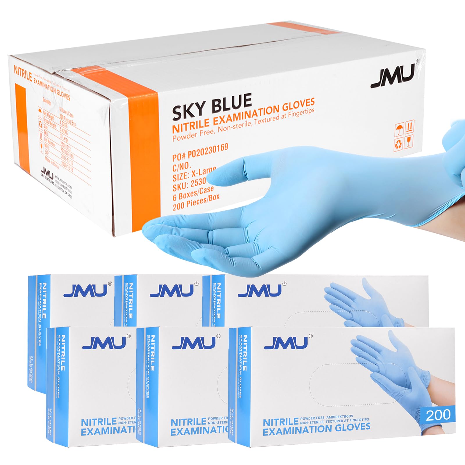 Snapklik.com : 1200 Nitrile Gloves Bulk, XS, 3.5 Mil Medical Nitrile ...