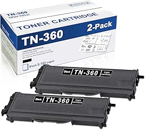 Amazon.com: TN360 TN-360 High Yield Black Toner Cartridge (2 Pack) - Vsenk Compatible ...