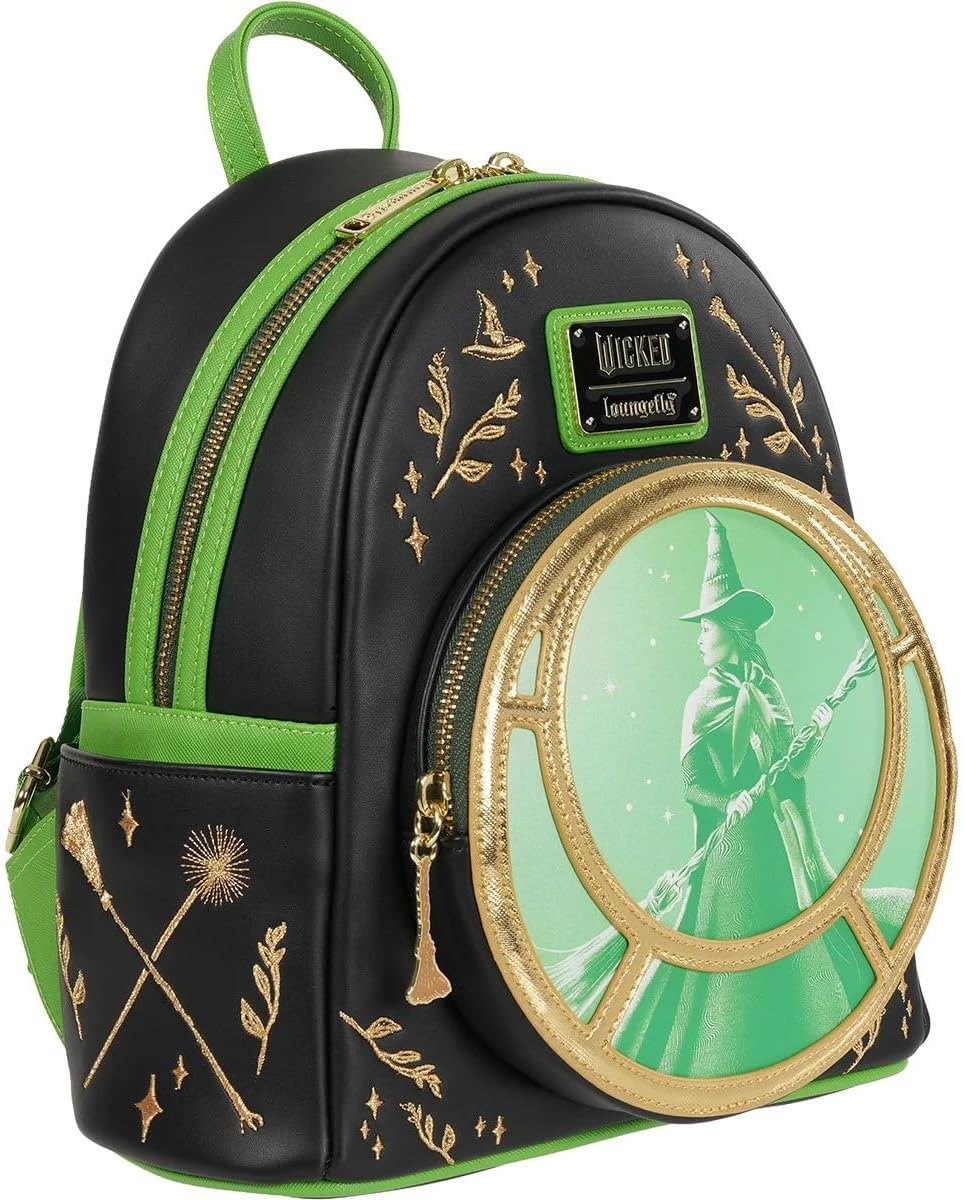 Amazon.com | Loungefly Wicked Elphaba Mini-Backpack - Entertainment ...