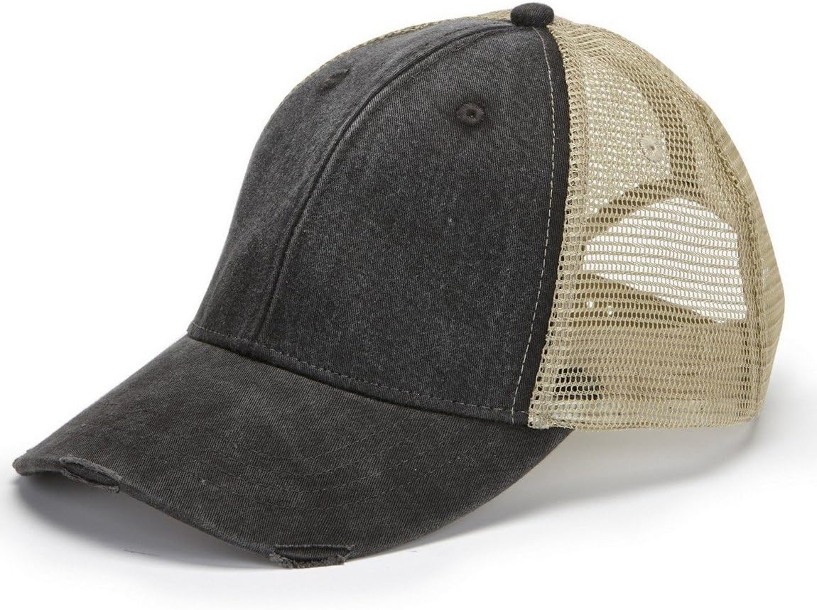 Adams Headwear OL102 Adams Headwear Ollie Cap Black/Tan One Size at ...