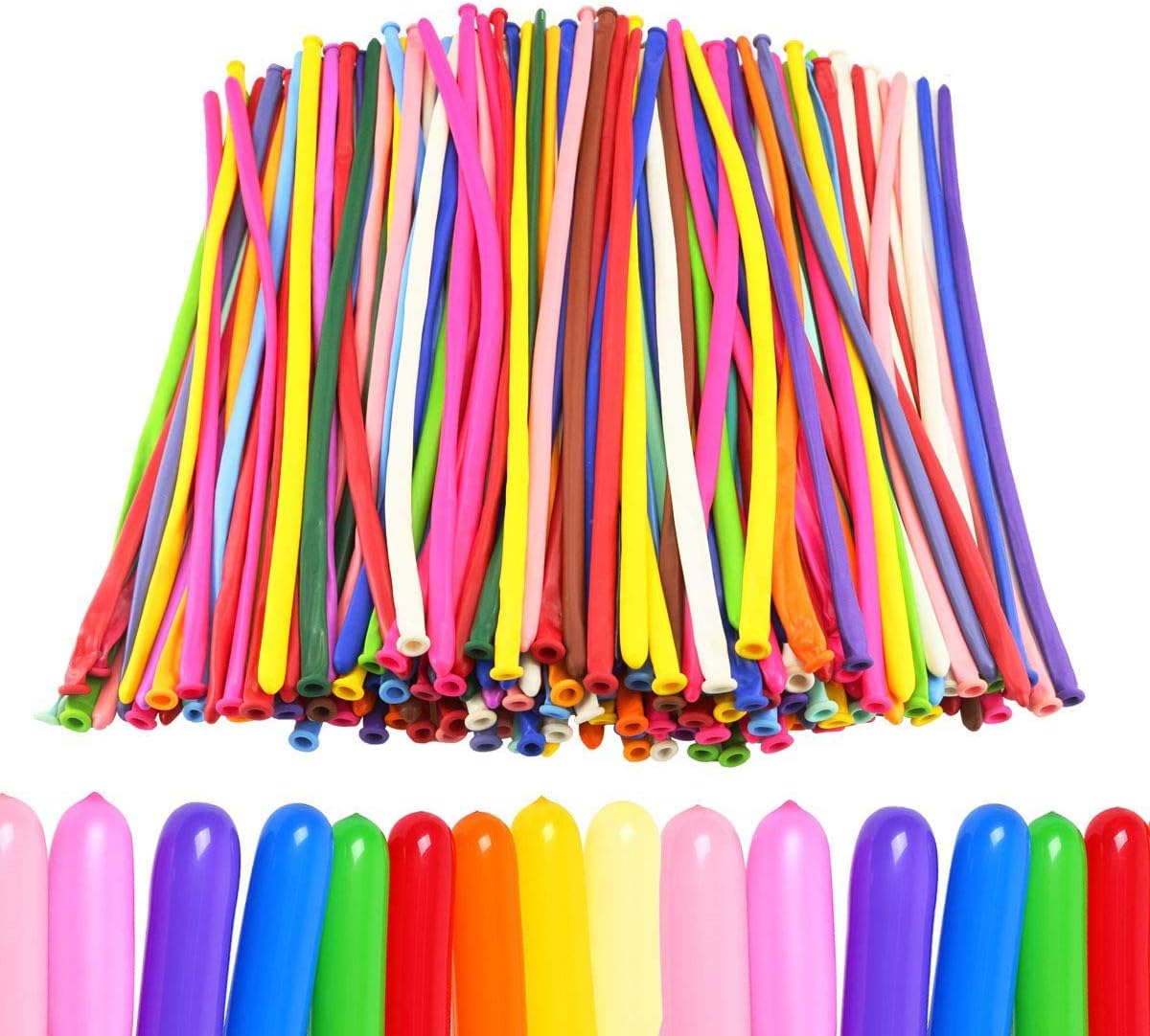 Faxco 200 Pcs Colored 260q Long Balloons for Balloon Animals & Magic ...