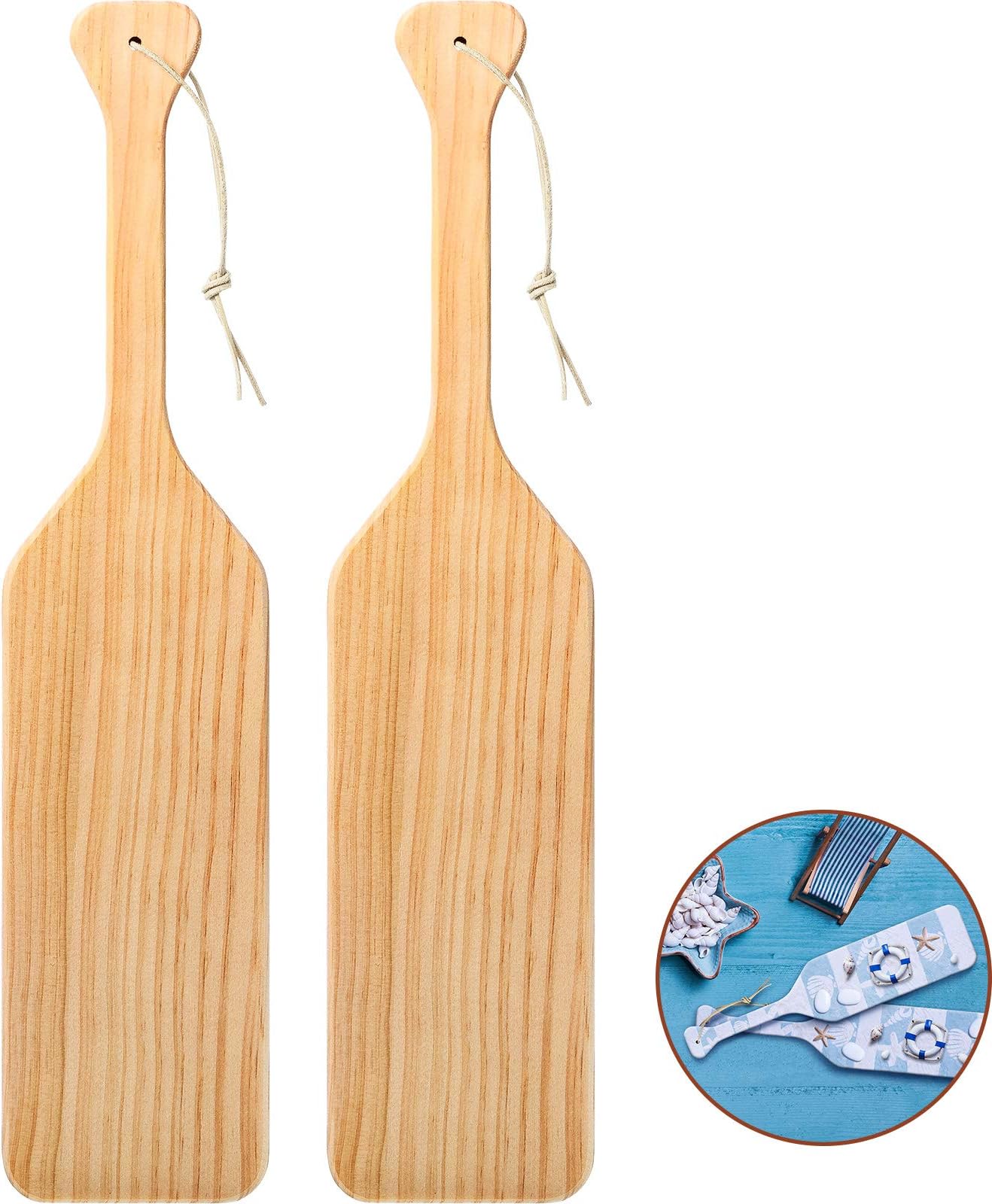 Amazon.com: 15 Inch Unfinished Wood Paddle Made of Solid Pine Wood ...