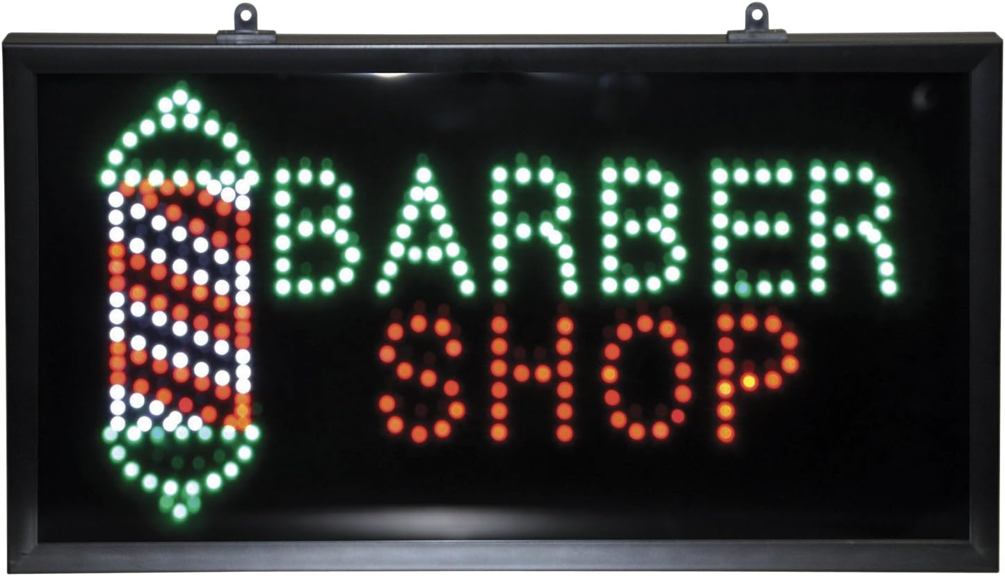 Large LED Barber Shop Sign : Amazon.co.uk: Home & Kitchen