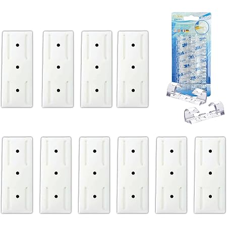 Amazon.com: 365Home 10-Pack Adhesive Punch-Free Socket Holder, Self ...