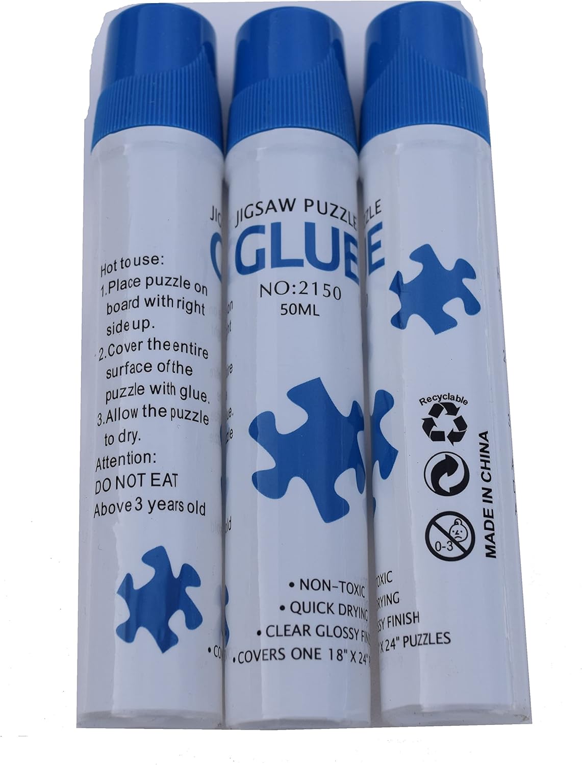 Amazon.com: Parachute Puzzle Puzzle Glue 3 Pack (3 Pack) : Toys & Games